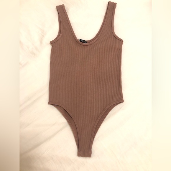 Zara | Tops | Zara Brown Ribbed Bodysuit Size Xs | Poshmark